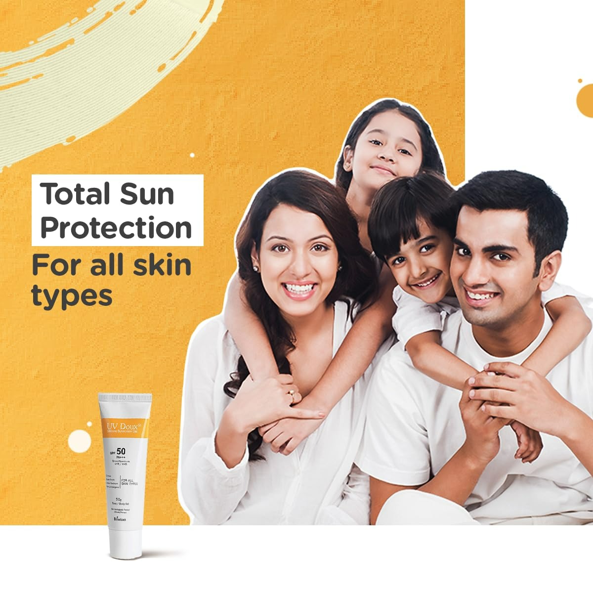 Brinton UV Doux Silicone Sunscreen Gel For Face & Body with SPF 50 PA ...