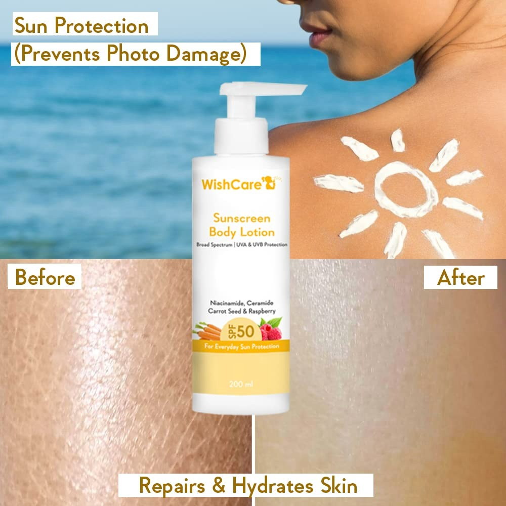 Wishcare Sunscreen Body Lotion SPF 50 - Ethnic Khazana