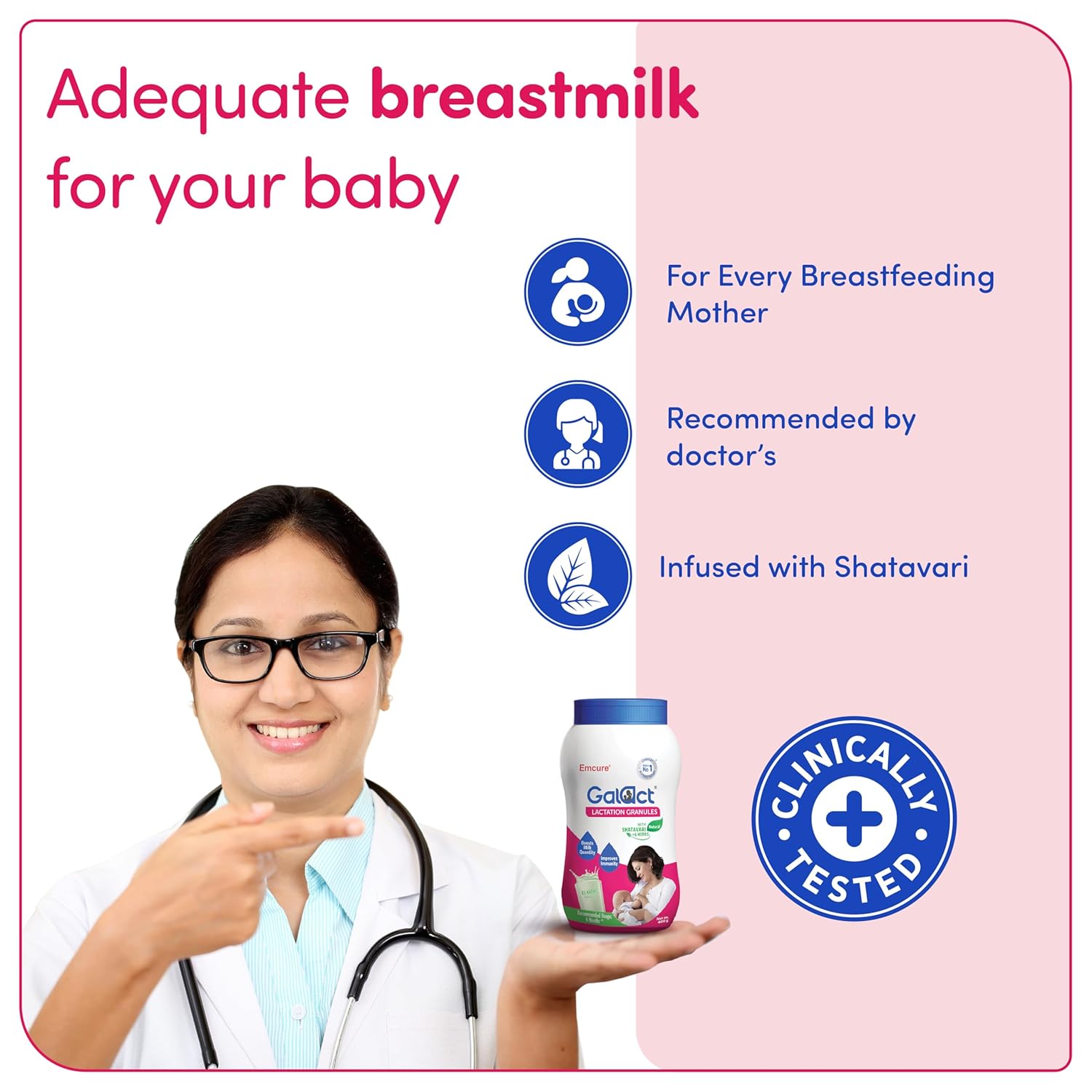 Galact Shatavari Supplement |Lactation Granules to Increase Breast Milk ...