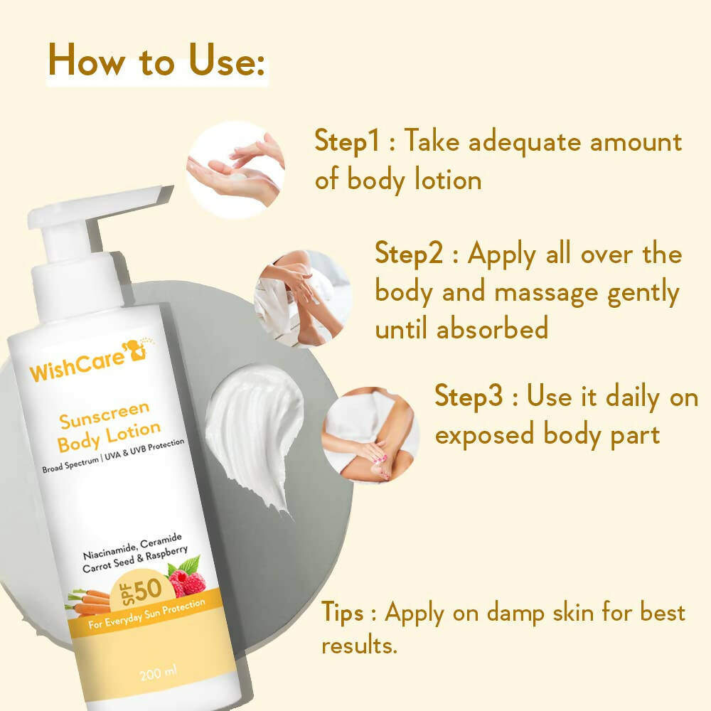 Wishcare Sunscreen Body Lotion SPF 50 - Ethnic Khazana